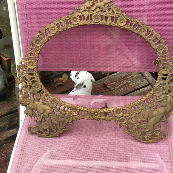 Unique Vintage | Other | French Vanity Frame In Ornate Brass With ...
